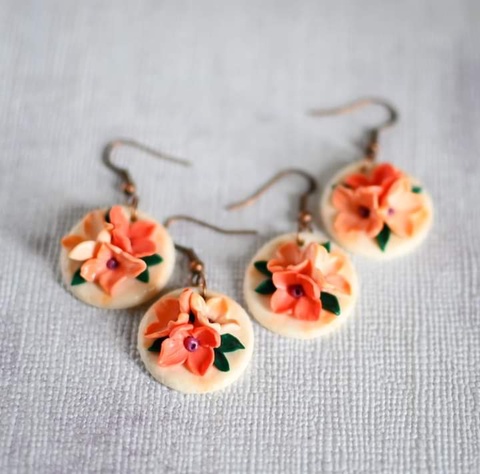 Cercei din lut polimeric- Artynos.ro